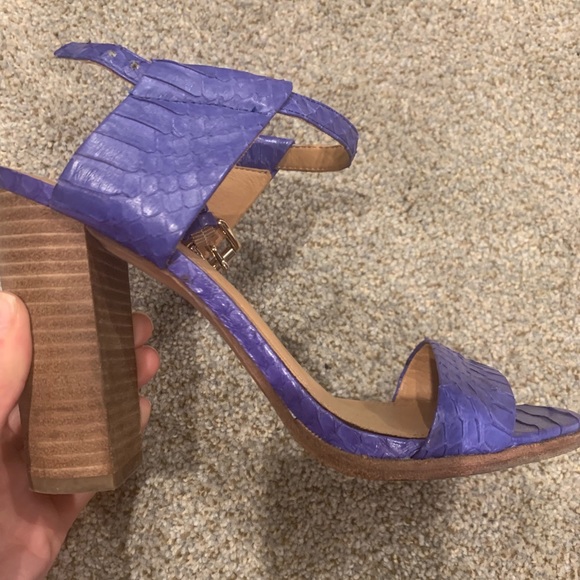 Coach | Shoes | Coach Python Embossed Sandal Heels | Poshmark